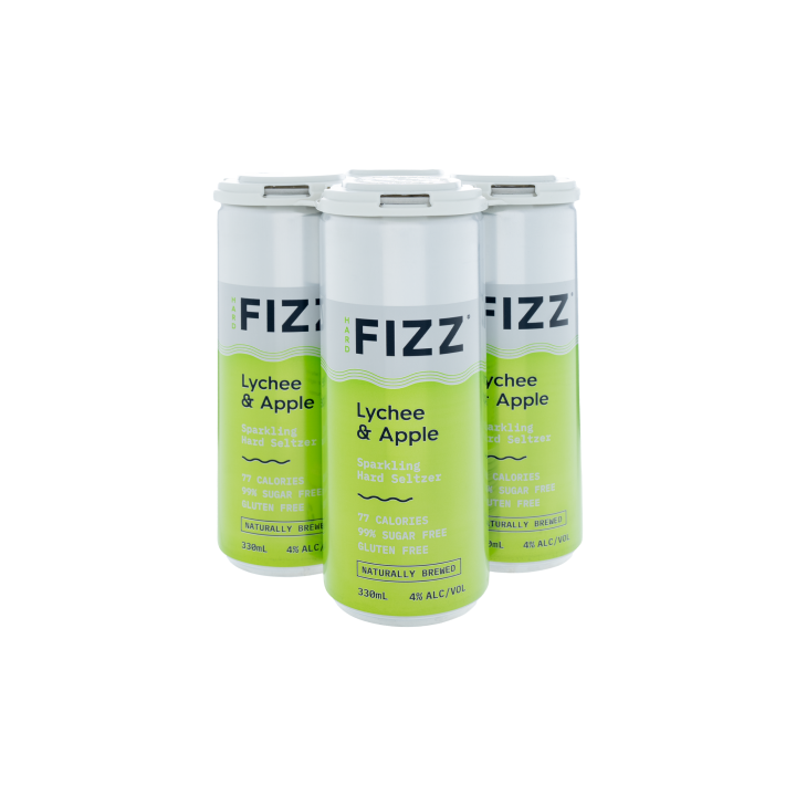 Hard Fizz Lychee & Apple Seltzer 330ml 4 pack – The Loose Dozen - Fine ...